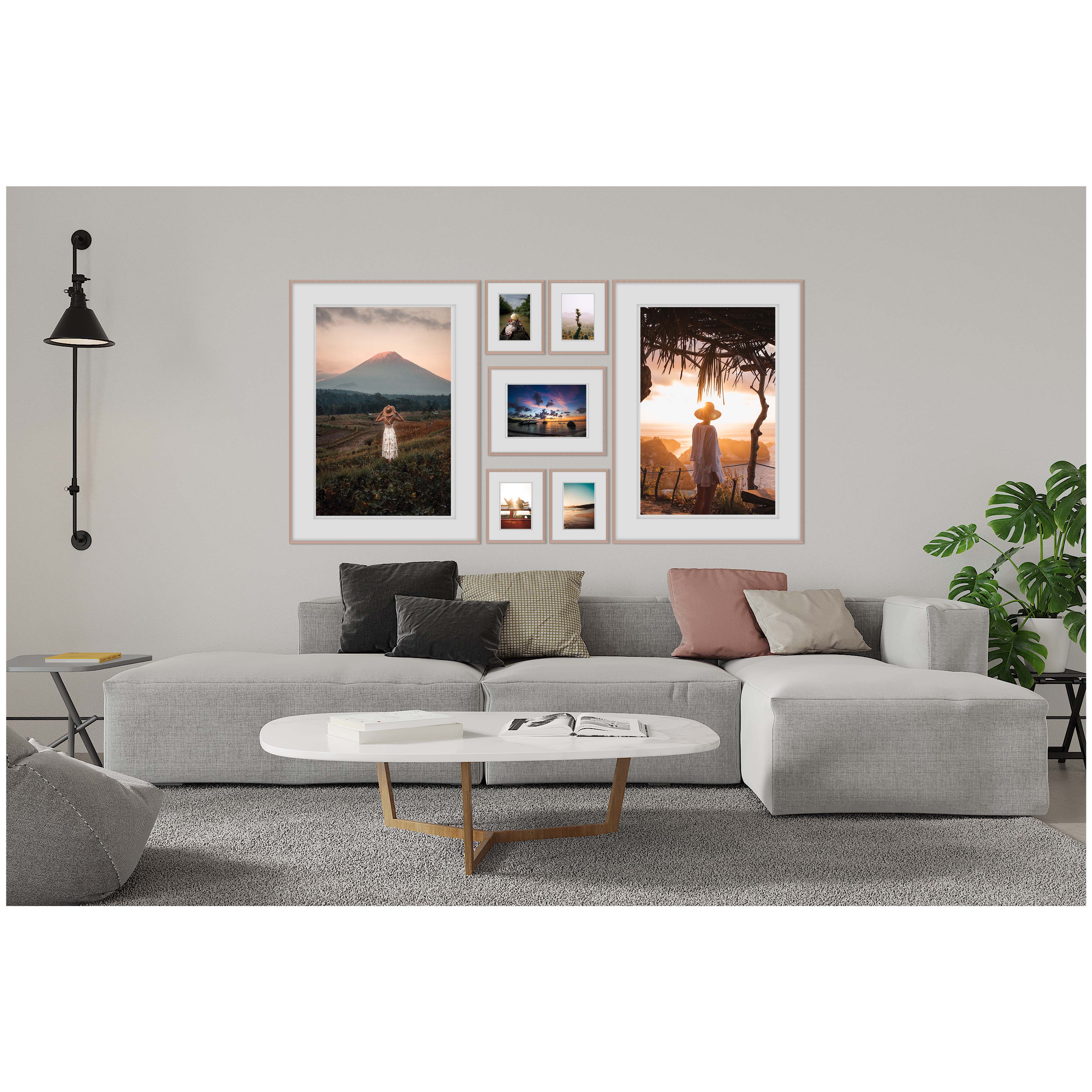 Gallery Wall #108 - Photo Prints & Template Included - Customizable ...