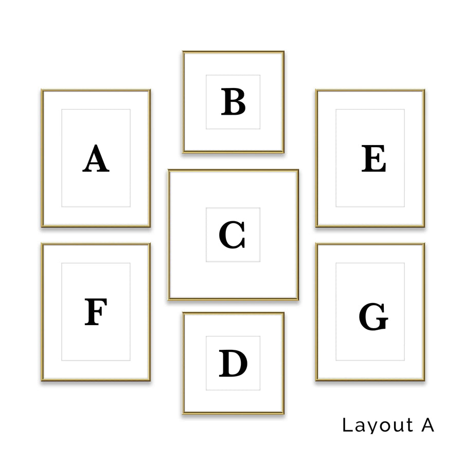 Gallery Walls Made Easy - Multitasker #M151 - Customizable Frame Set