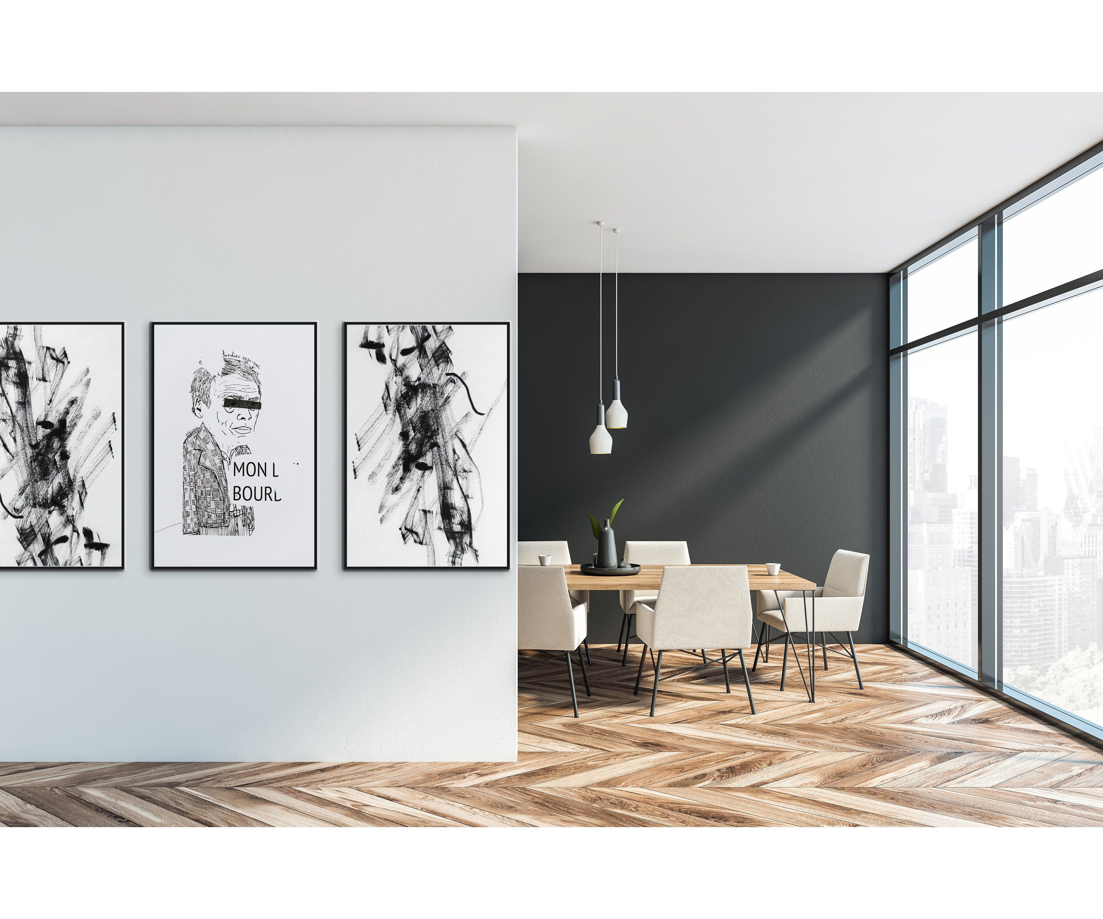 Gallery Walls Made Easy - Customizable Triptych #124